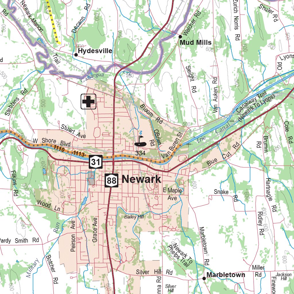 Western NY All-Outdoors Atlas & Field Guide pg. 130-131 Map by ...