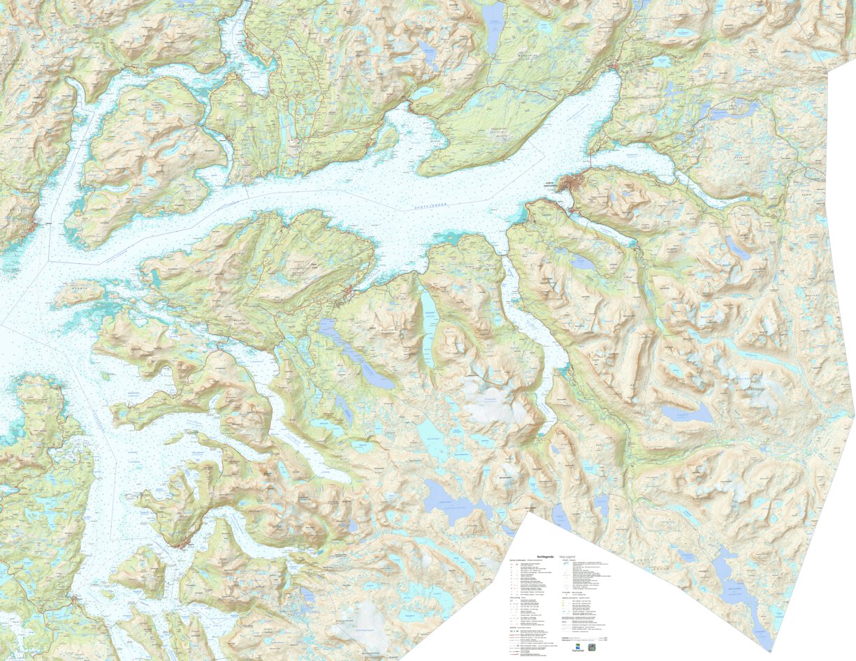 Municipality of Narvik Map by The Norwegian Mapping Authority | Avenza Maps
