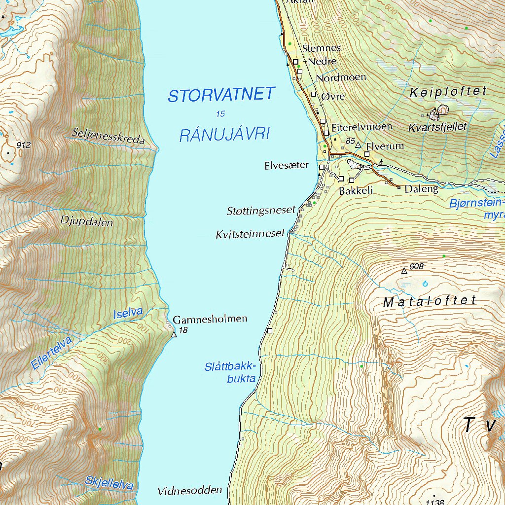 Municipality of Narvik Map by The Norwegian Mapping Authority | Avenza Maps