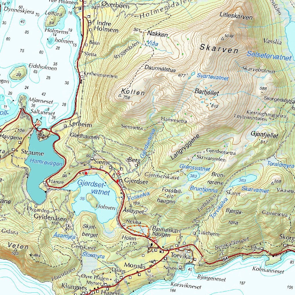 Municipality of Molde Map by The Norwegian Mapping Authority | Avenza Maps