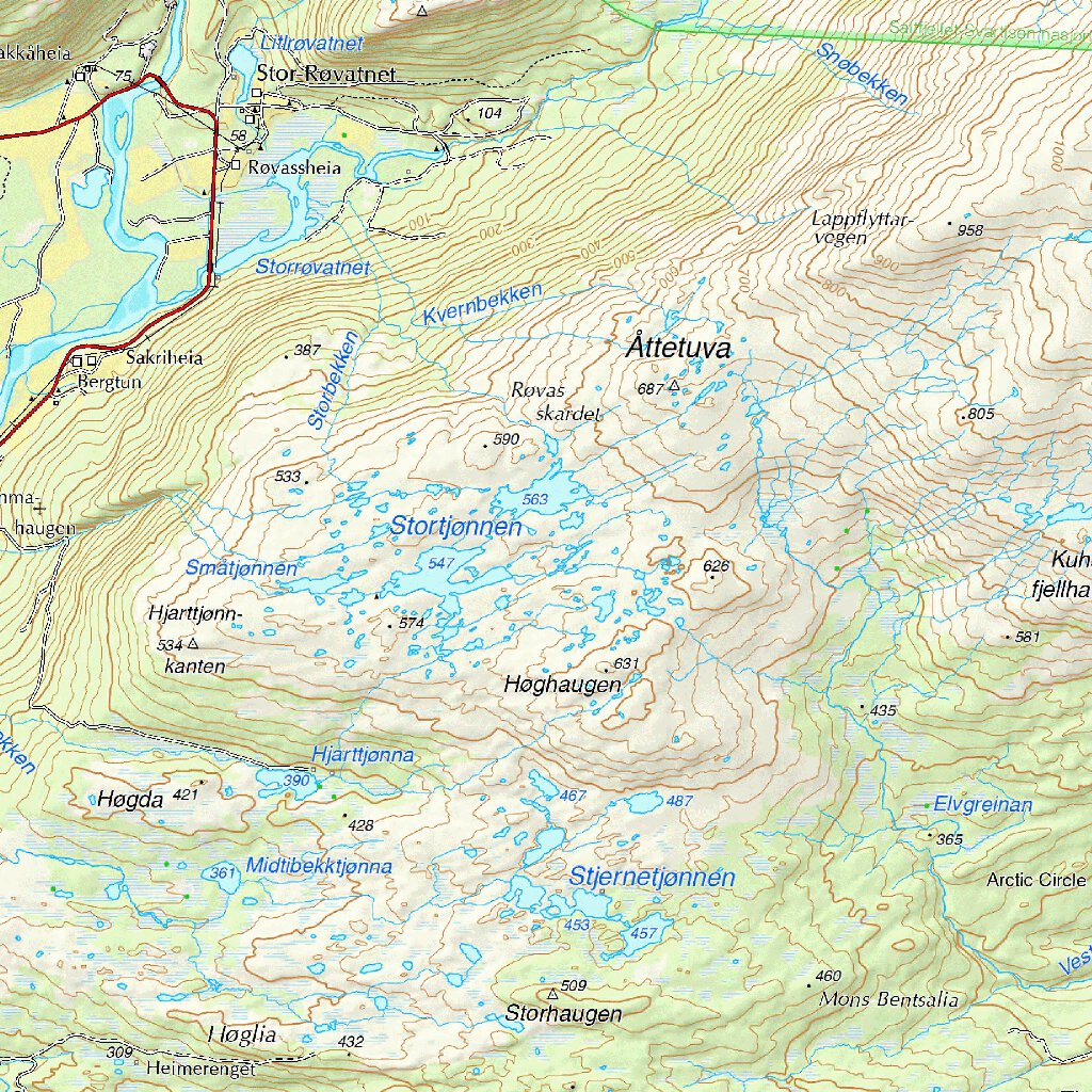 Municipality of Rana Map by The Norwegian Mapping Authority | Avenza Maps