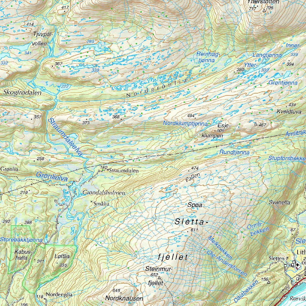 Municipality of Rana Map by The Norwegian Mapping Authority | Avenza Maps