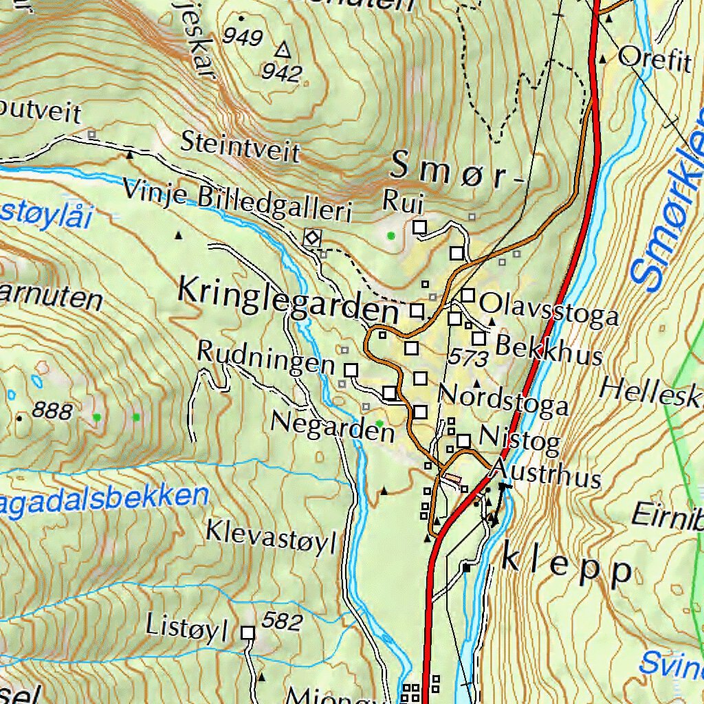 Municipality of Vinje Map by The Norwegian Mapping Authority | Avenza Maps