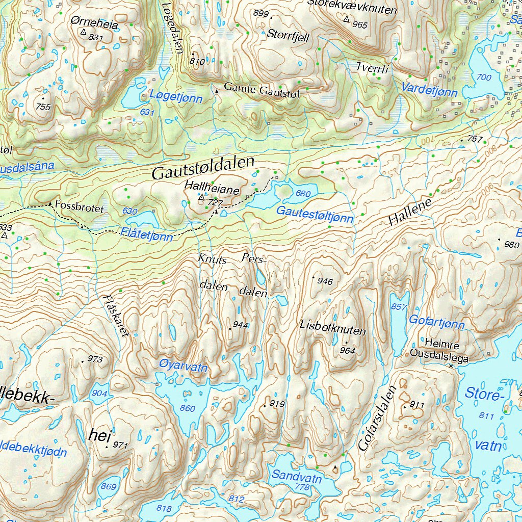 Municipality of Sirdal Map by The Norwegian Mapping Authority | Avenza Maps