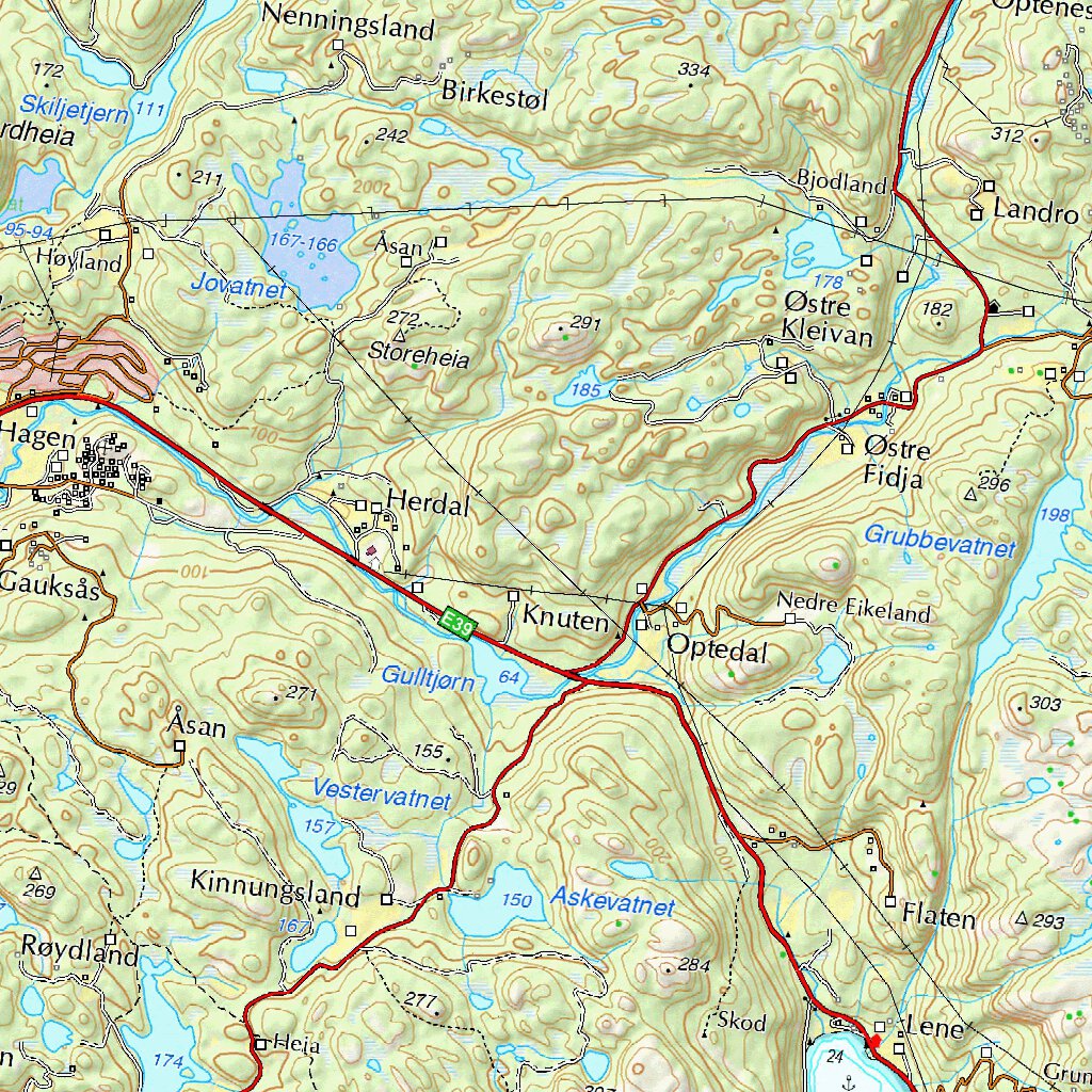 Municipality of Lyngdal Map by The Norwegian Mapping Authority | Avenza ...