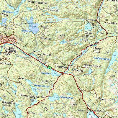 Municipality of Lyngdal Map by The Norwegian Mapping Authority | Avenza ...