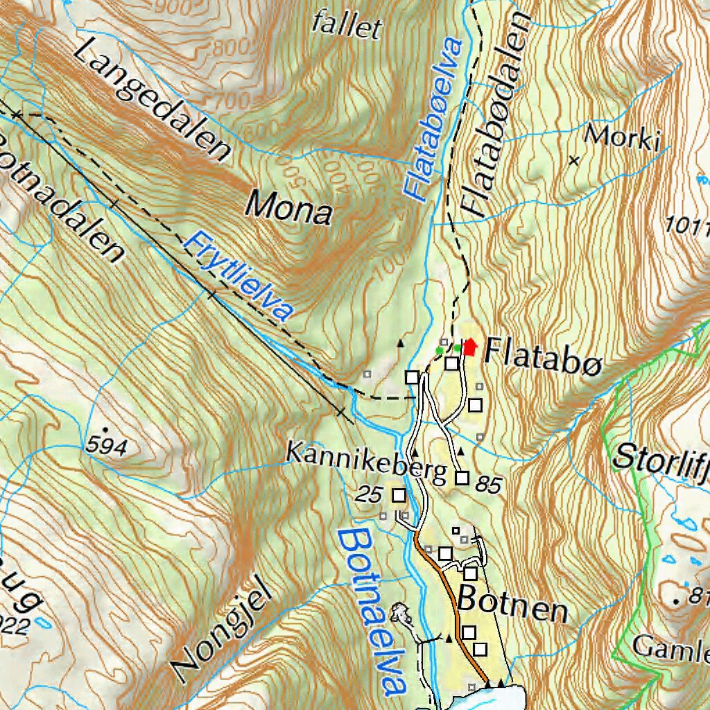 Municipality of Voss Map by The Norwegian Mapping Authority | Avenza Maps