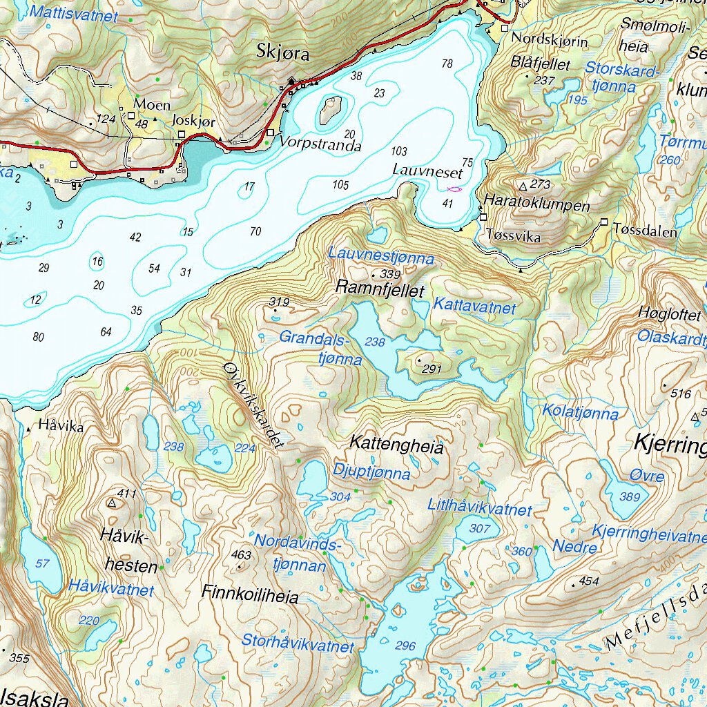 Municipality of Åfjord Map by The Norwegian Mapping Authority | Avenza Maps