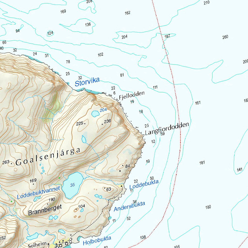 Municipality of Gamvik Map by The Norwegian Mapping Authority | Avenza Maps