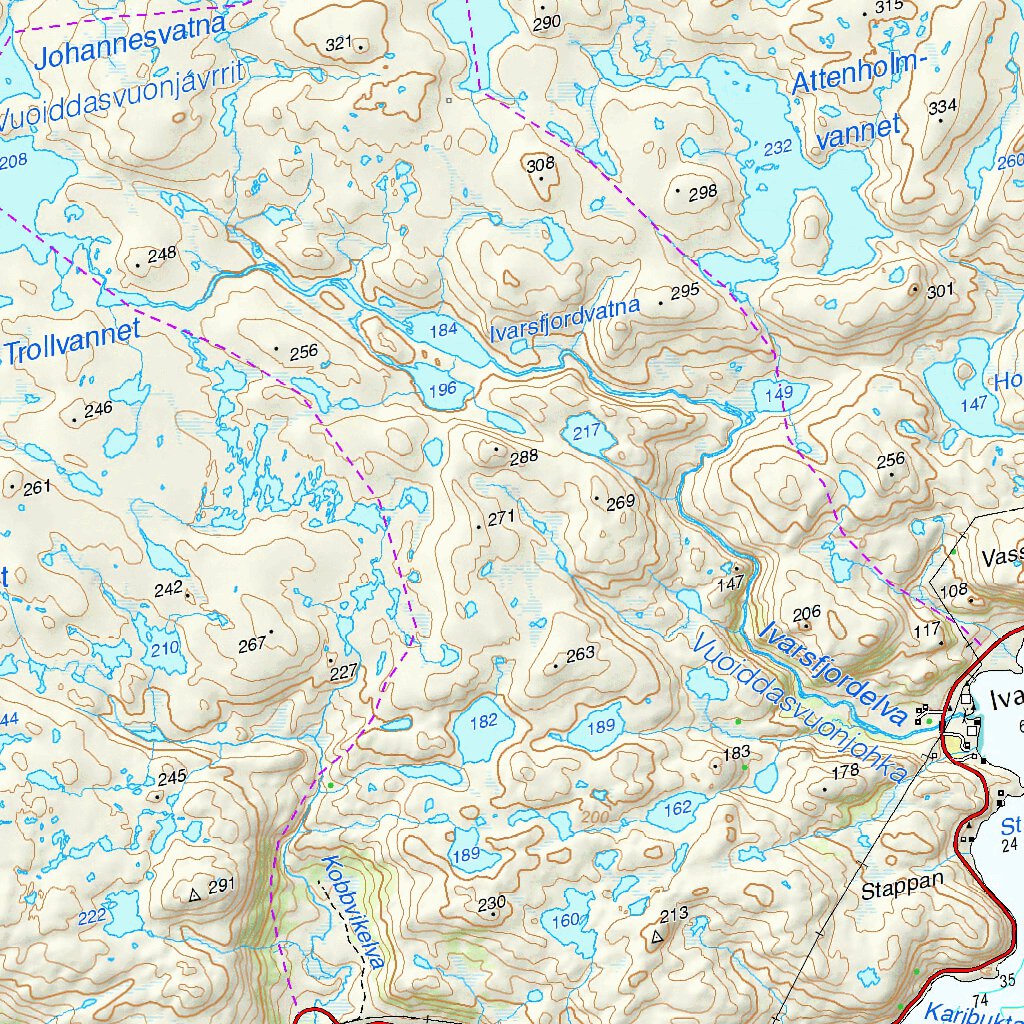 Municipality of Gamvik Map by The Norwegian Mapping Authority | Avenza Maps