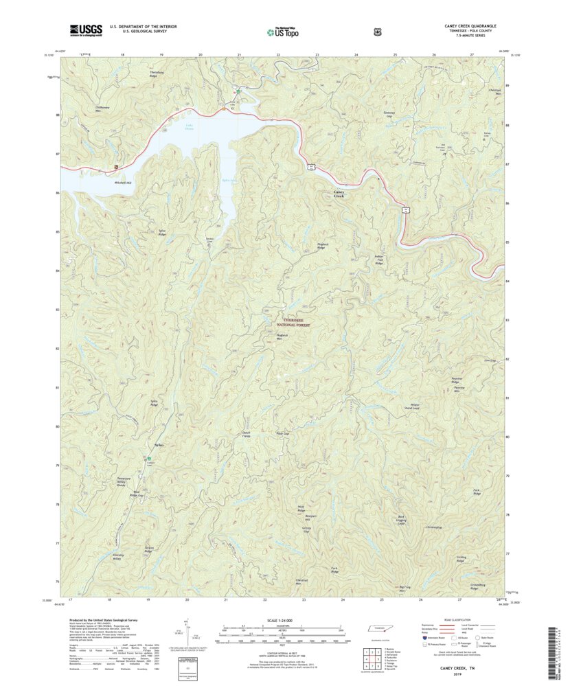 Caney Creek, TN (2019, 24000-Scale) Map by United States Geological ...