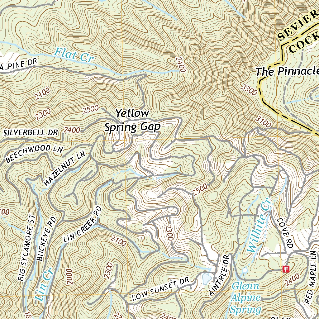 Chestnut Hill, TN (2019, 24000-Scale) Map by United States Geological ...
