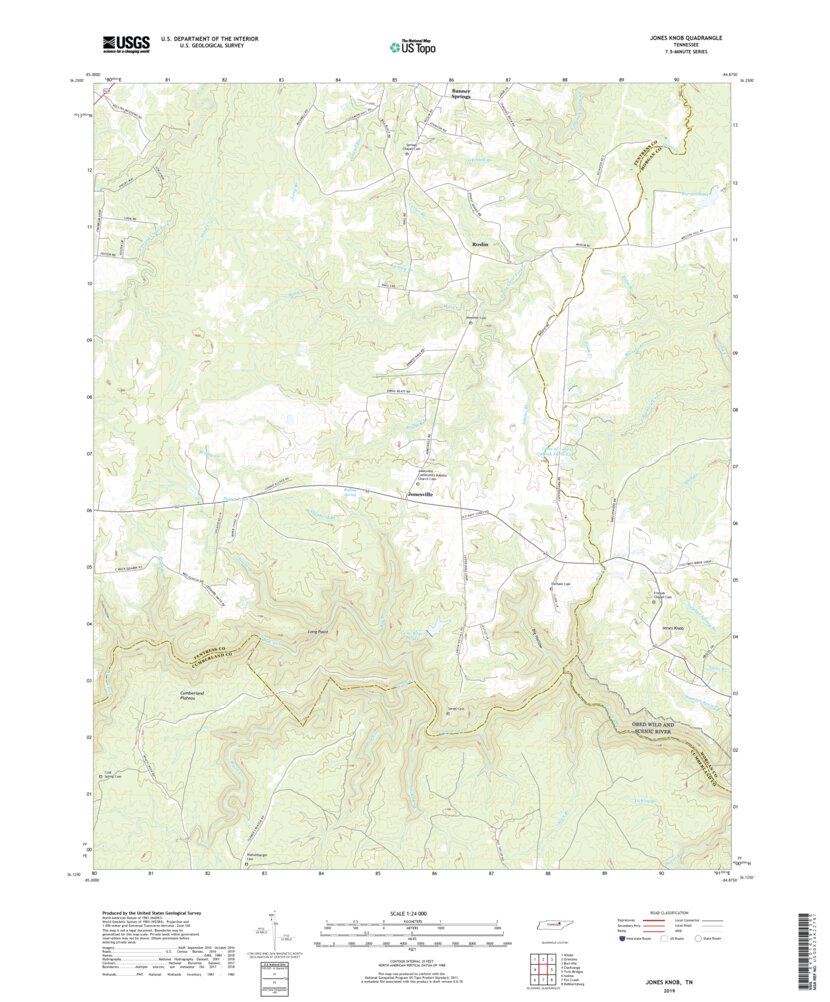 Jones Knob, TN (2019, 24000-Scale) Map by United States Geological ...