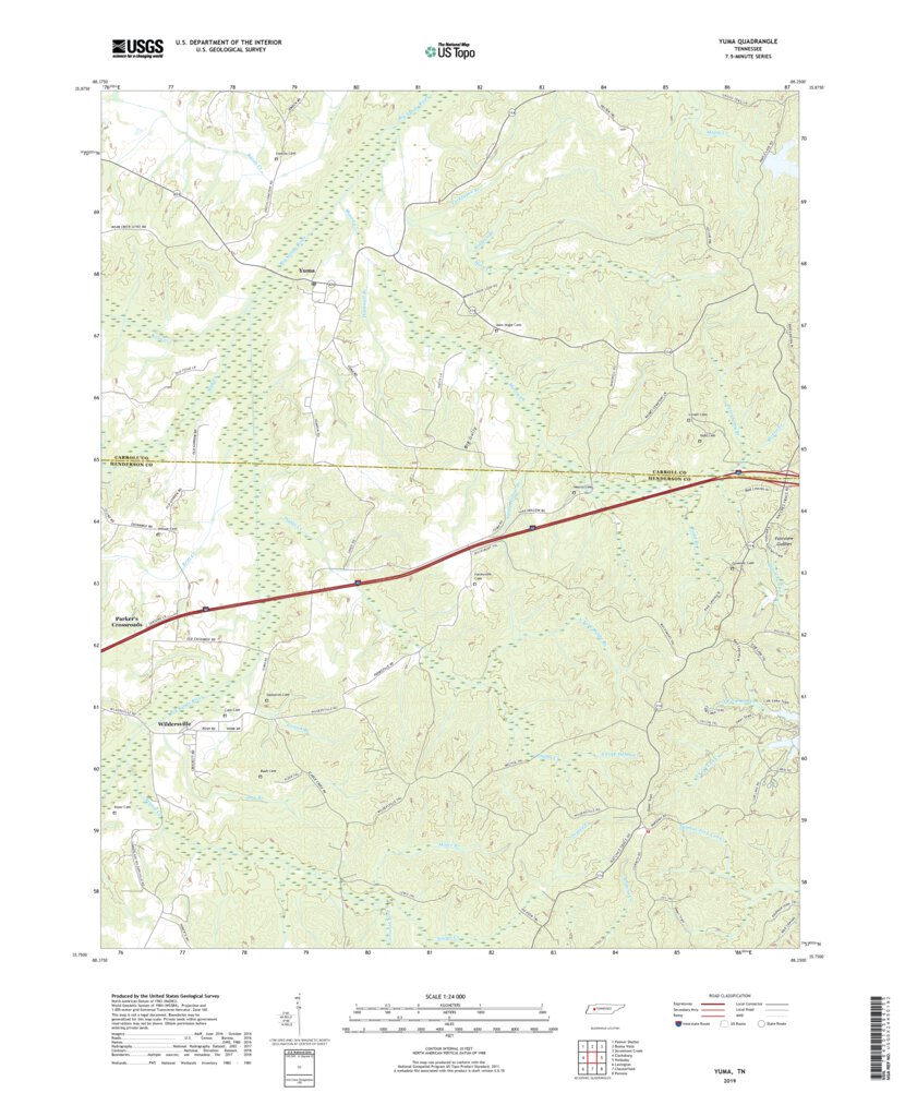 Yuma, TN (2019, 24000-Scale) Map by United States Geological Survey ...