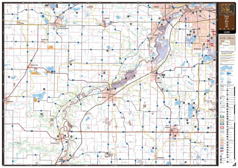Southern MN All-Outdoors Atlas & Field Guide pg. 040-041 Map by ...