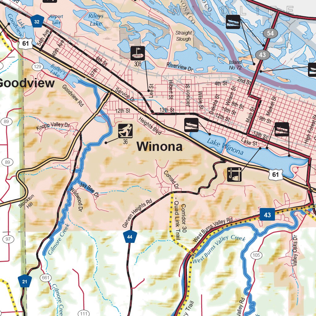 Southern MN All-Outdoors Atlas & Field Guide pg. 076-077 Map by ...