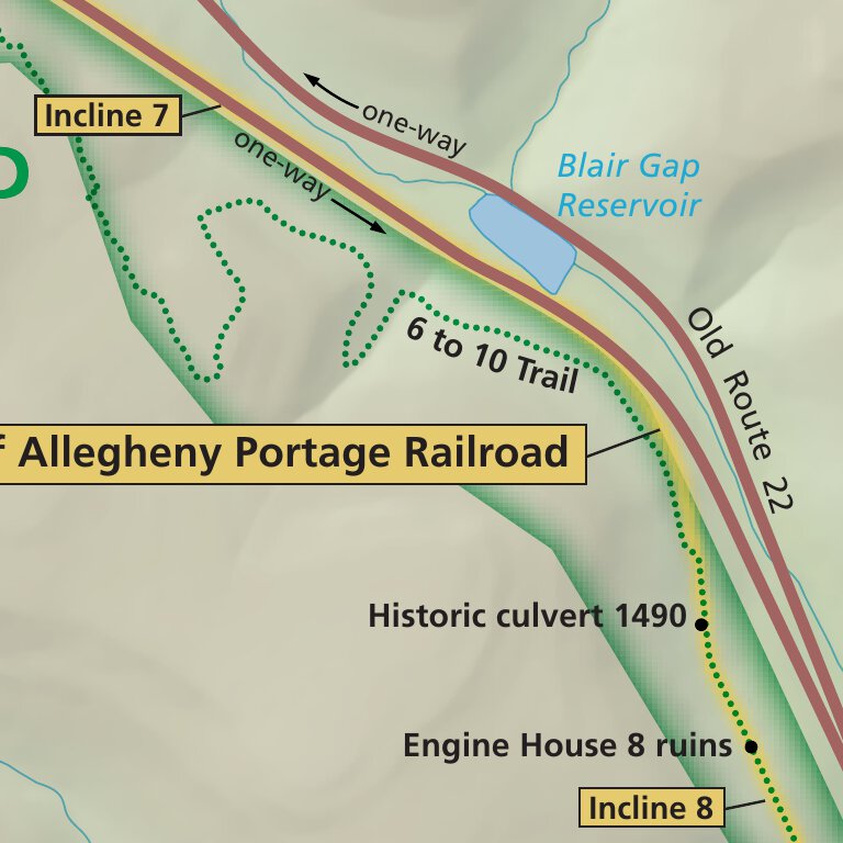 Allegheny Portage Railroad National Historic Site Map by US National ...