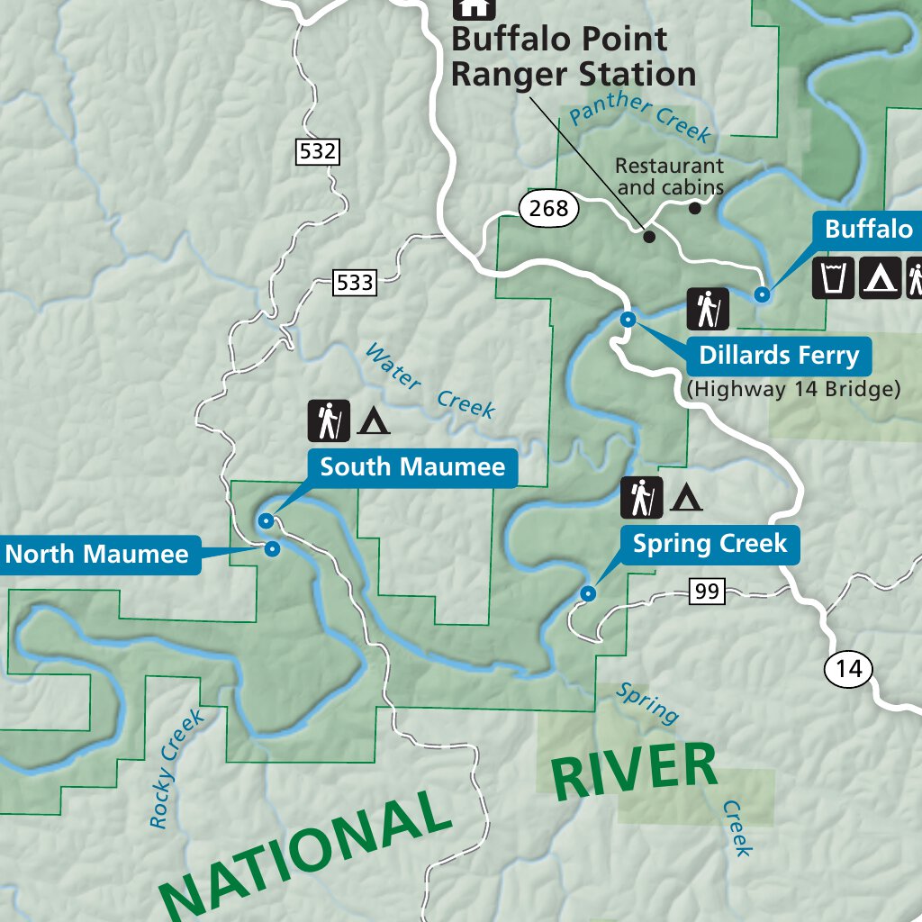 Buffalo National River Map by US National Park Service | Avenza Maps