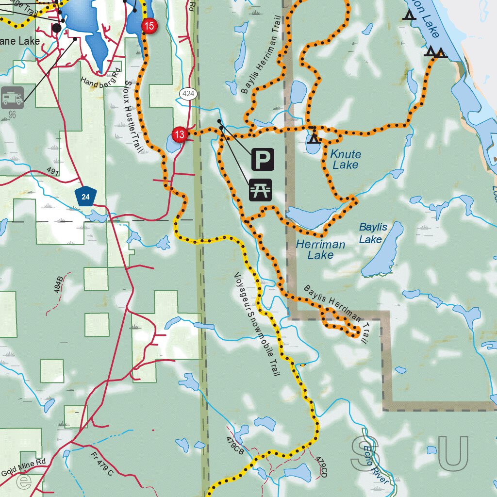 Northeastern MN All-Outdoors Atlas & Field Guide pg. 024-025 Map by ...