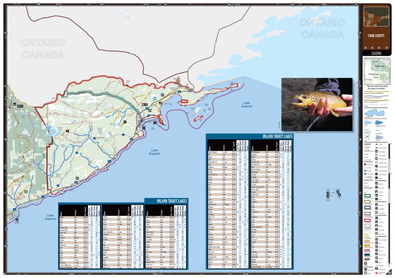 Northeastern MN All-Outdoors Atlas & Field Guide pg. 046-047 Map by ...