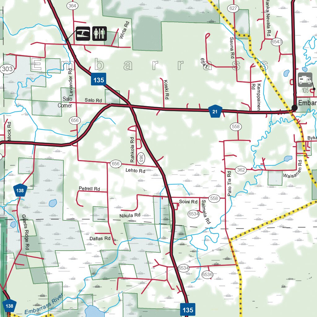 Northeastern MN All-Outdoors Atlas & Field Guide pg. 056-057 Map by ...