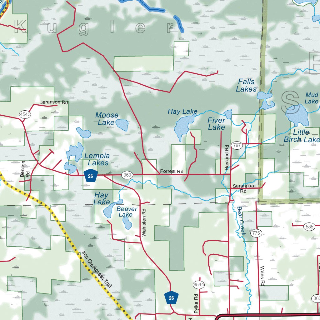 Northeastern MN All-Outdoors Atlas & Field Guide pg. 056-057 Map by ...