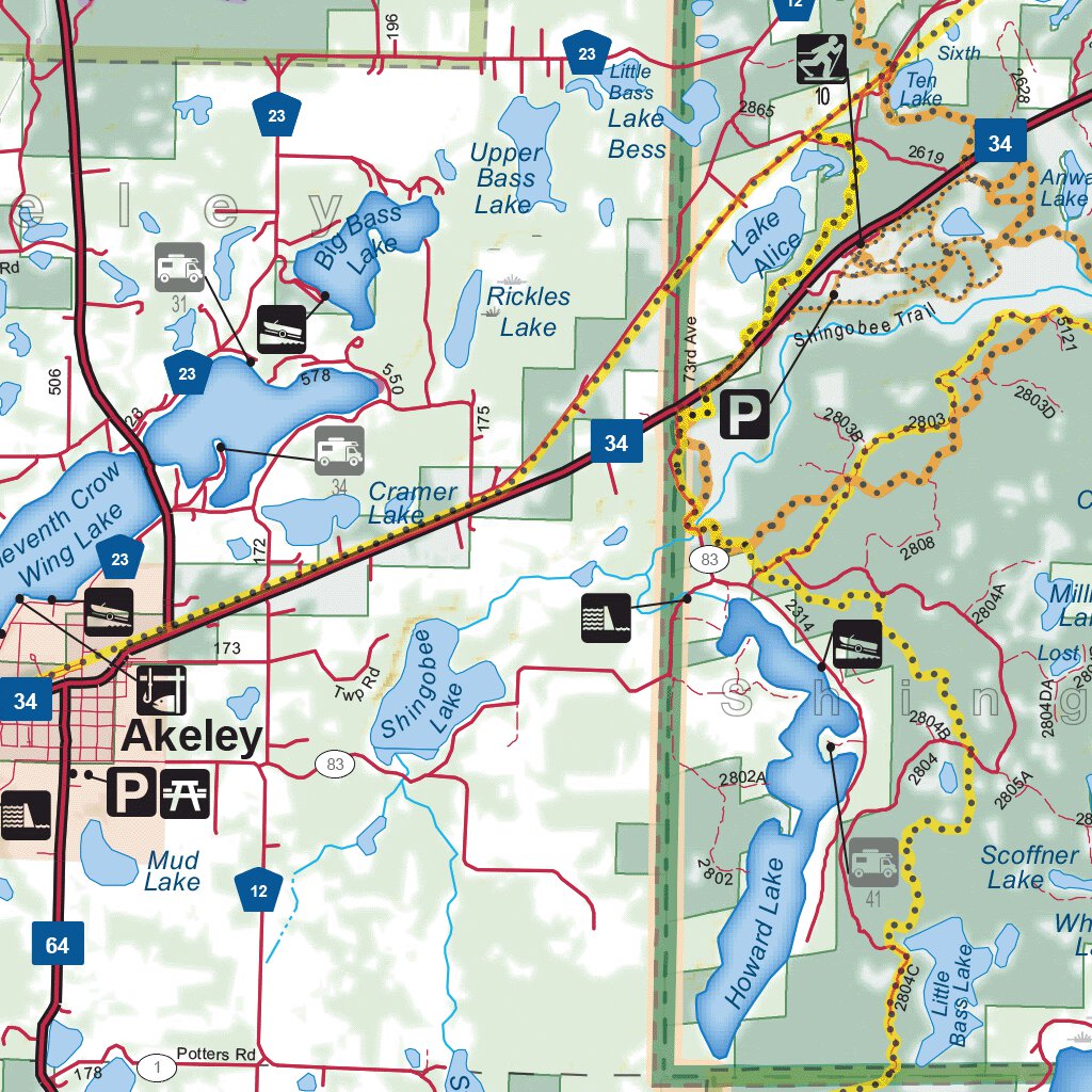 Northeastern MN All-Outdoors Atlas & Field Guide pg. 078-079 Map by ...