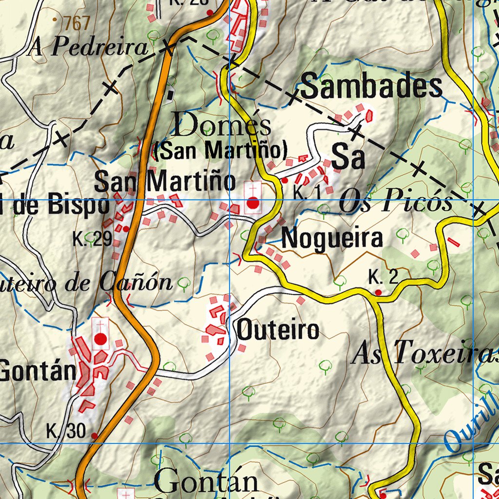 Celanova (0263) Map by Instituto Geografico Nacional de Espana | Avenza ...
