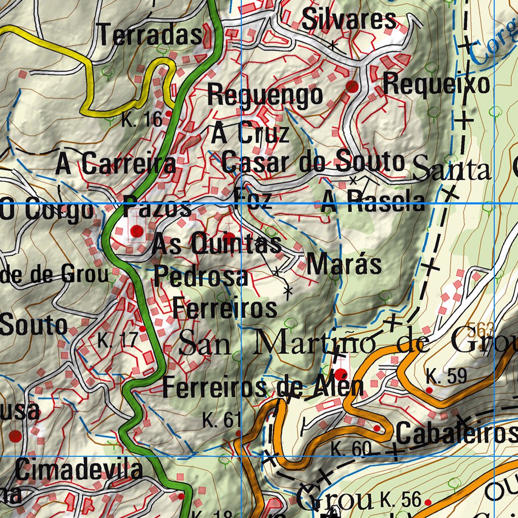 Lobios (0301) Map by Instituto Geografico Nacional de Espana | Avenza Maps