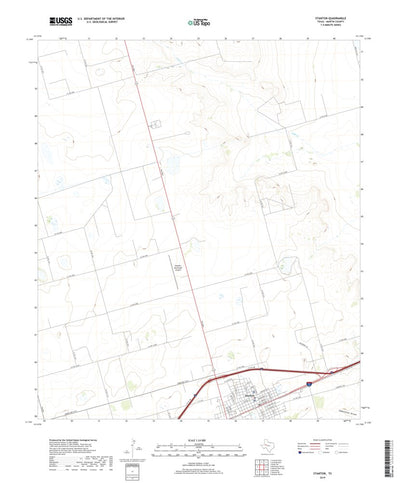 Stanton, TX (2019, 24000-Scale) Map by United States Geological Survey ...
