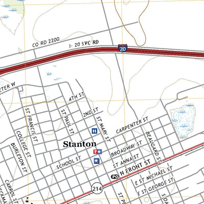 Stanton, TX (2019, 24000-Scale) Map by United States Geological Survey ...