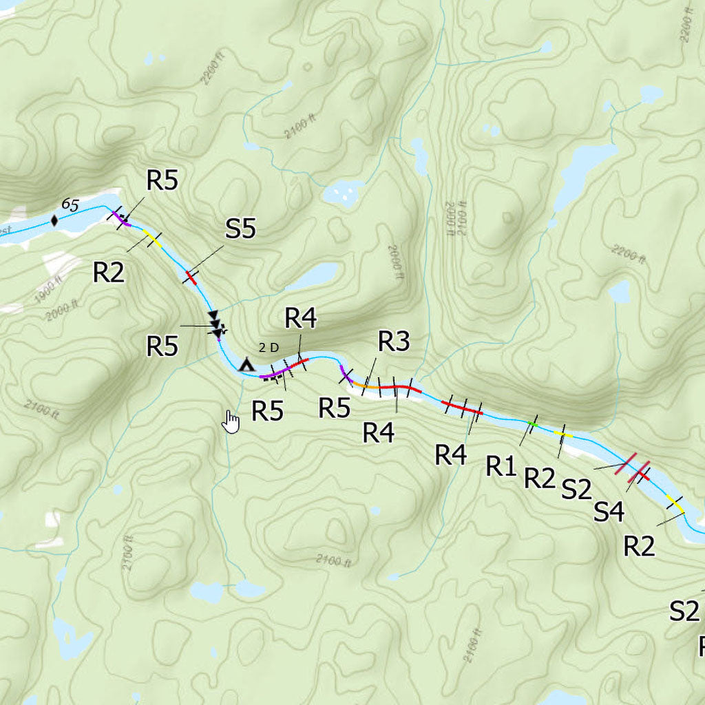 Rivière Magpie Ouest Map by Canot Kayak Quebec | Avenza Maps