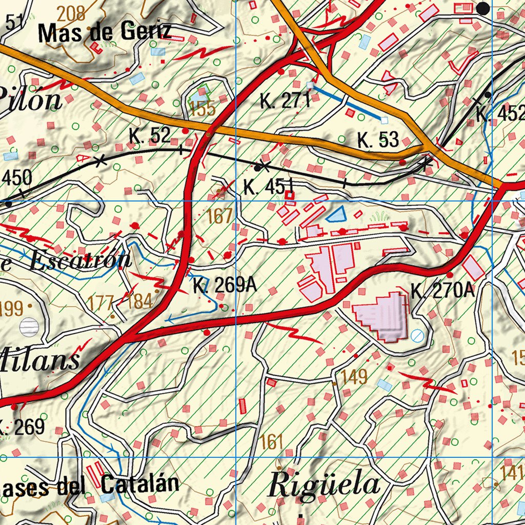 Caspe (0442) Map by Instituto Geografico Nacional de Espana | Avenza Maps