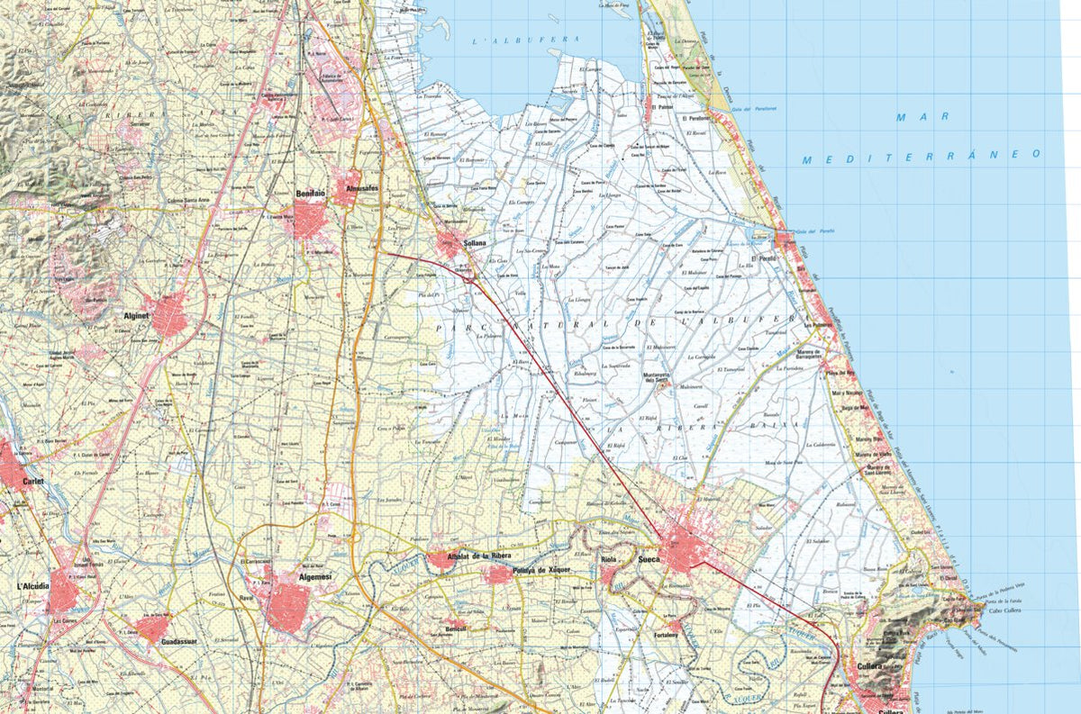 Sueca (0747) Map by Instituto Geografico Nacional de Espana | Avenza Maps