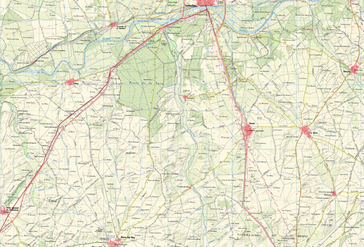 Rueda (0399) Map by Instituto Geografico Nacional de Espana | Avenza Maps