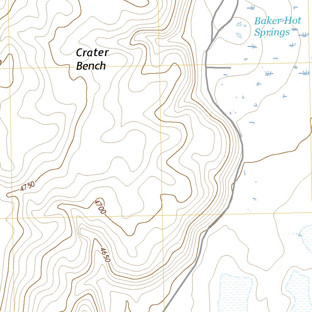Baker Hot Springs, UT (2020, 24000-Scale) Map by United States ...