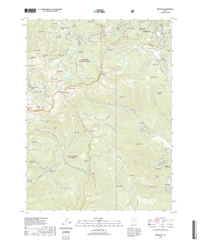 Brighton, UT (2020, 24000-Scale) Map by United States Geological Survey ...