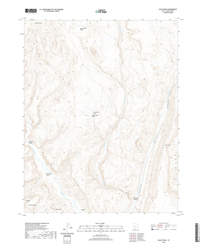 Calico Peak, UT (2020, 24000-Scale) Map by United States Geological ...