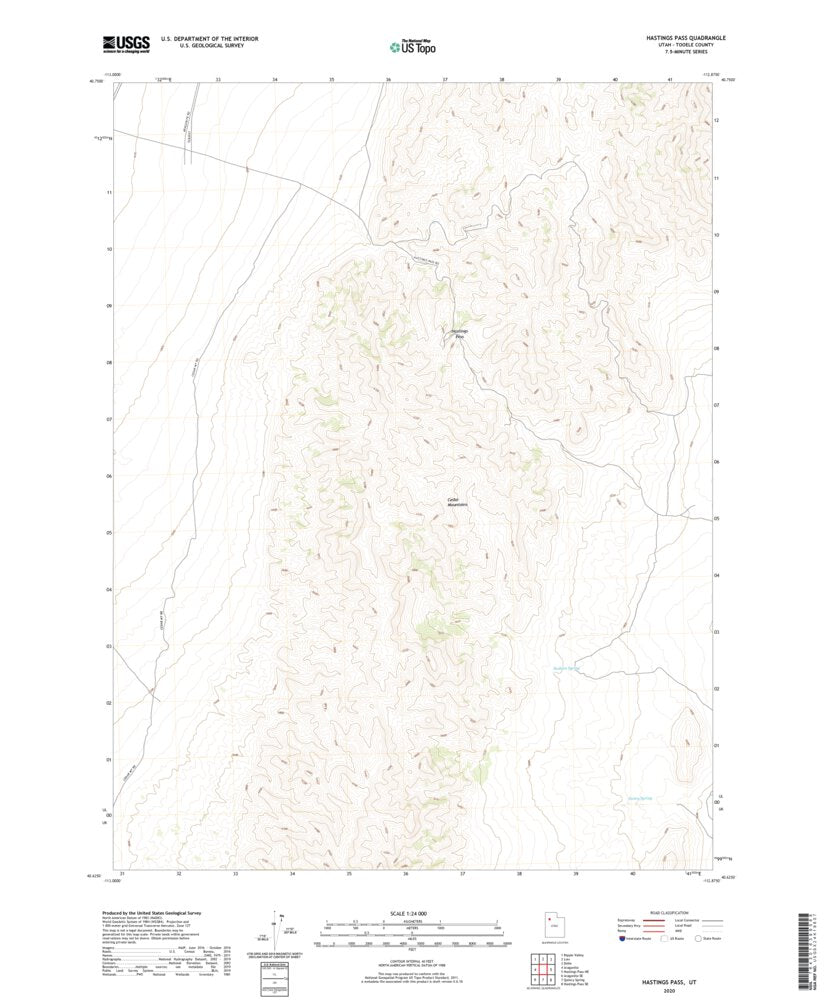 Hastings Pass, UT (2020, 24000-Scale) Map by United States Geological ...