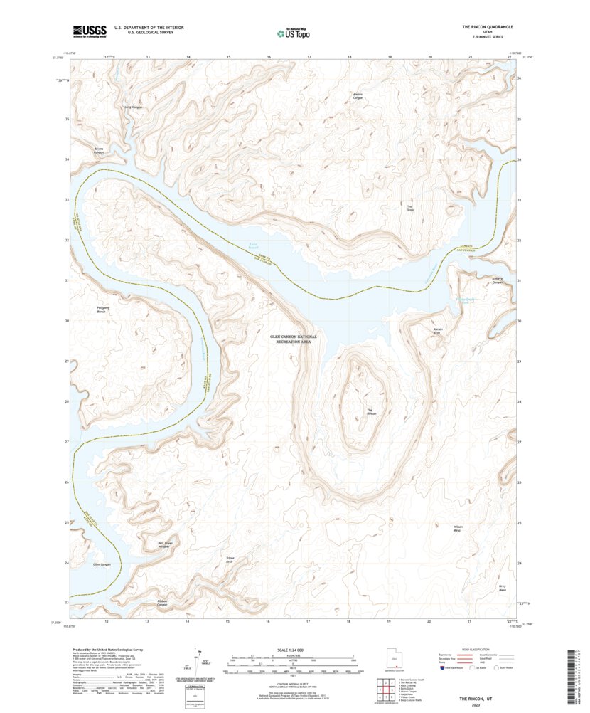 The Rincon, UT (2020, 24000-Scale) Map by United States Geological ...