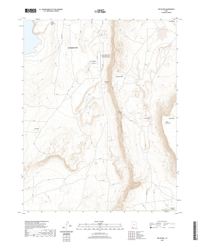 The Divide, UT (2020, 24000-Scale) Map by United States Geological ...