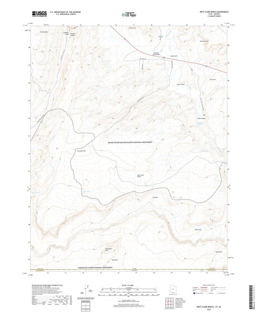 West Clark Bench, UT (2020, 24000-Scale) Map by United States ...
