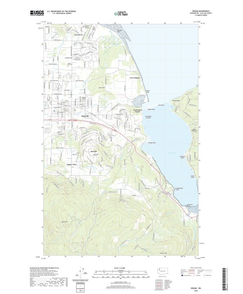 Sequim, WA (2020, 24000-Scale) Map by United States Geological Survey ...