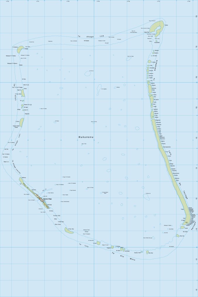 PI02 - Nukunonu Map by Land Information New Zealand | Avenza Maps