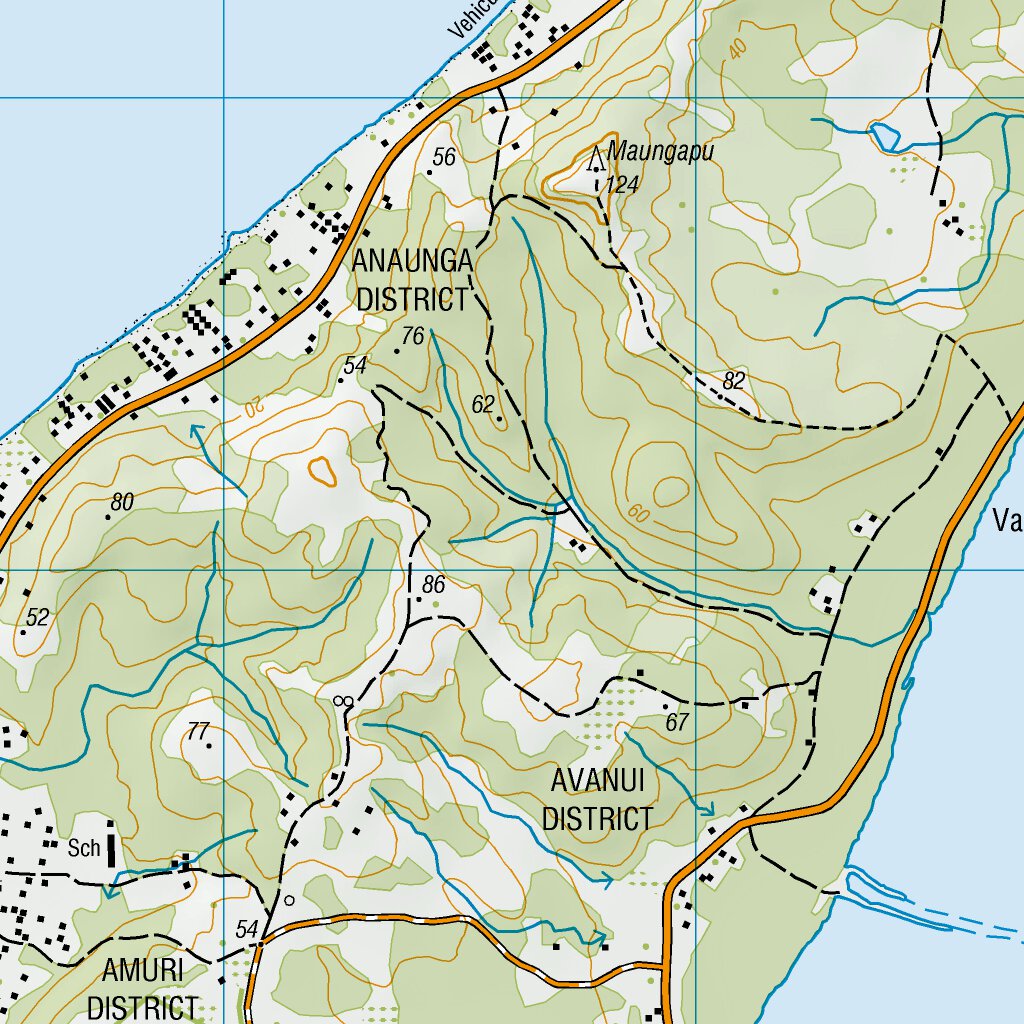 PI11 - Aitutaki Map by Land Information New Zealand | Avenza Maps