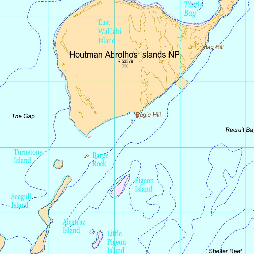 COG Series Map 1641-23: Morning Reef Wallabi by Western Australia ...