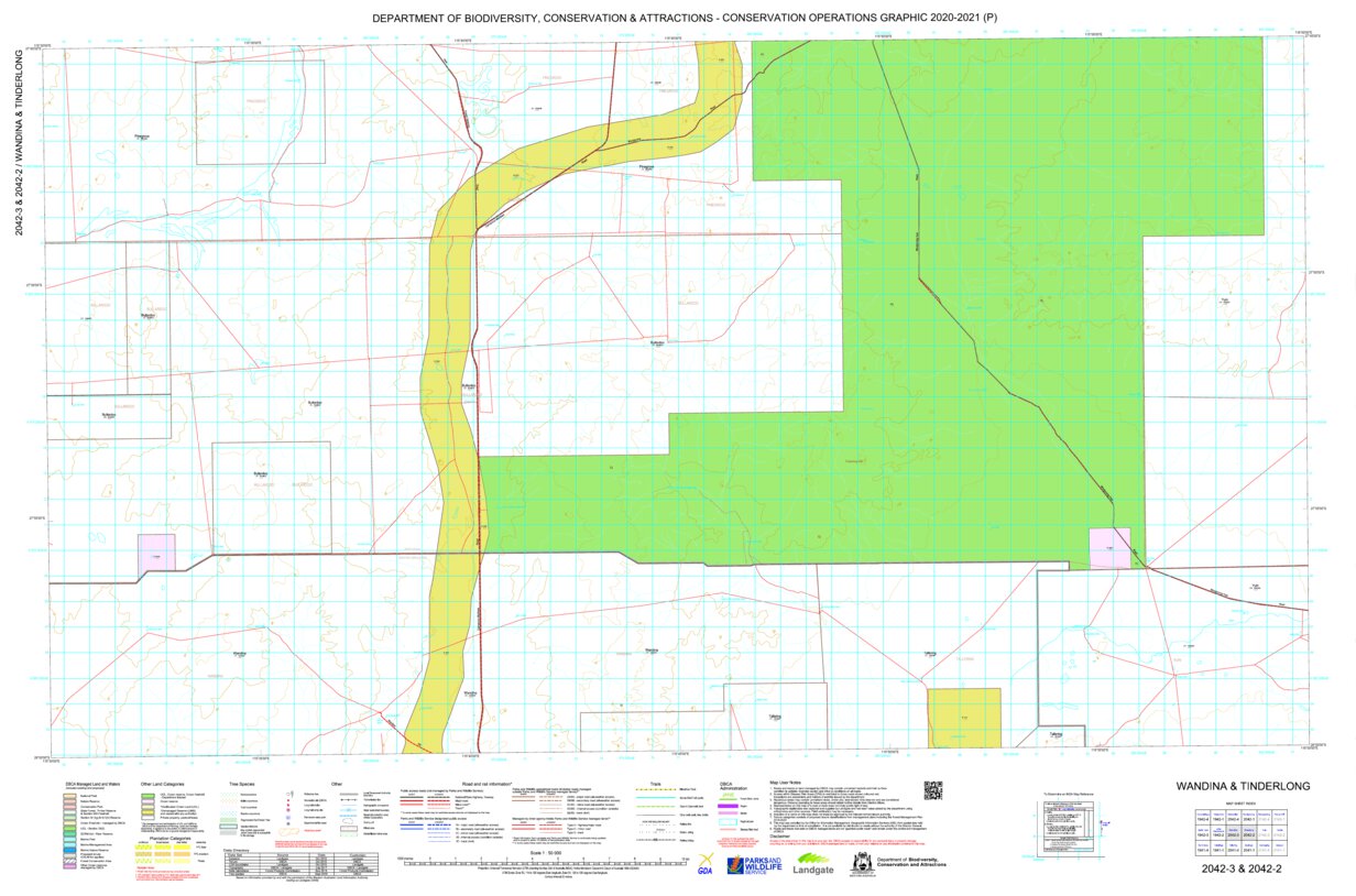 COG Series Map 2042-23: Wandina and Tinderlong by Western Australia ...