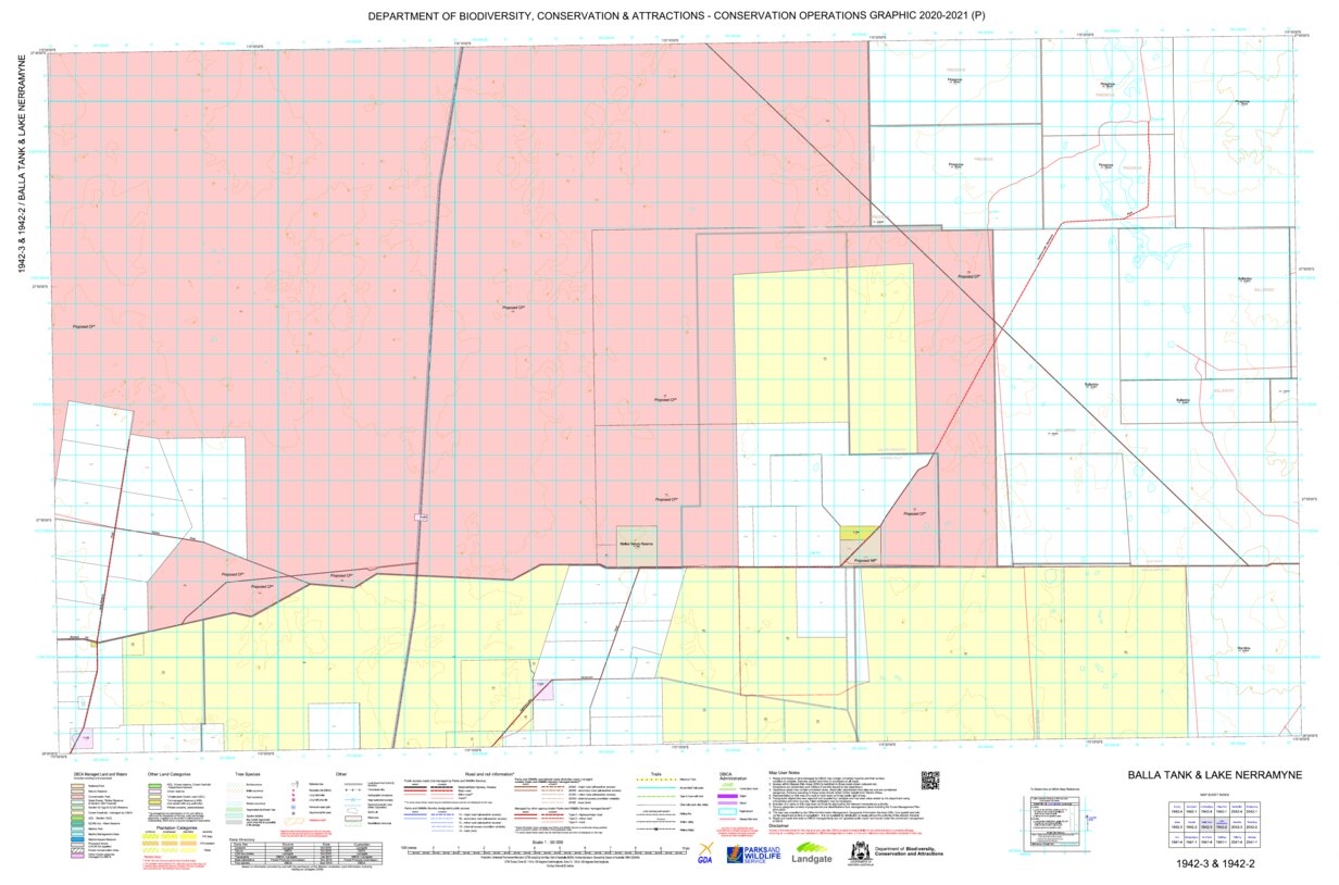 COG Series Map 1942-23: Balla Tank and Lake Nerramyne by Western ...