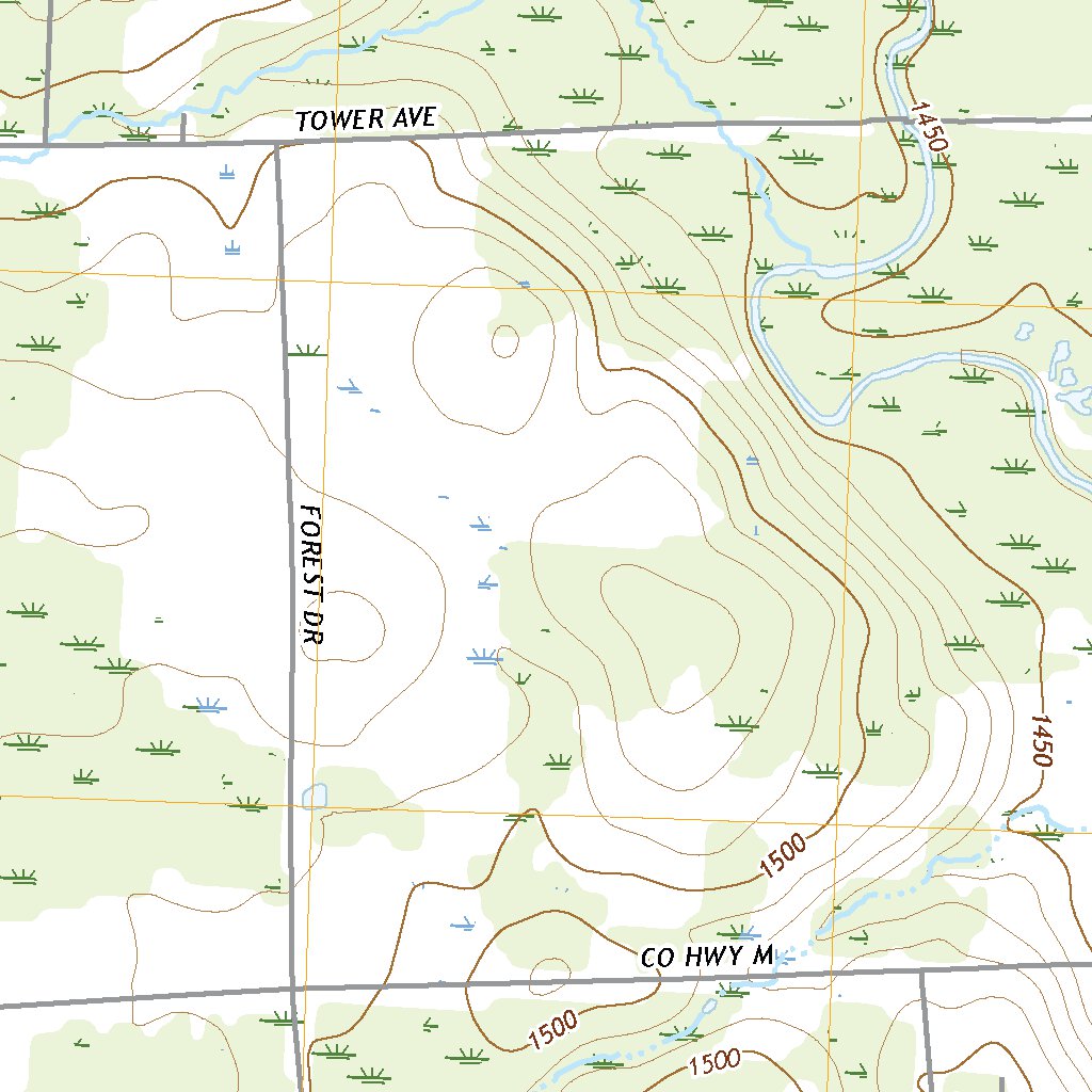 Rib River Lookout Tower, WI (2018, 24000-Scale) Map by United States ...