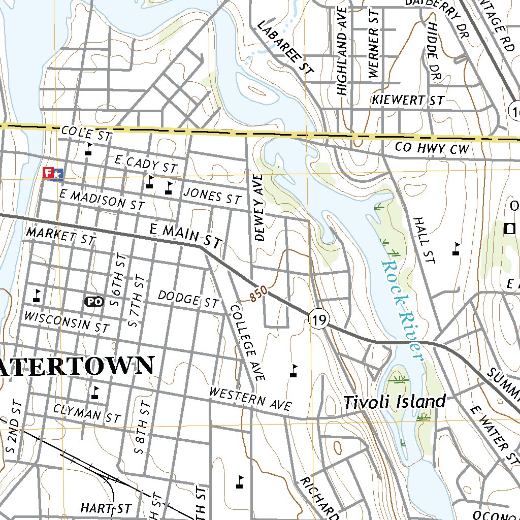 Watertown, WI (2018, 24000-Scale) Map by United States Geological ...